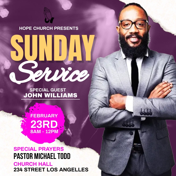 sunday service Template | PosterMyWall
