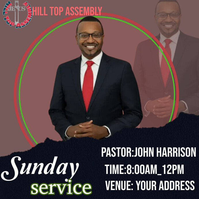 Modèle Sunday service | PosterMyWall