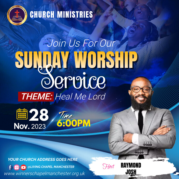 Copia de SUNDAY SERVICE | PosterMyWall