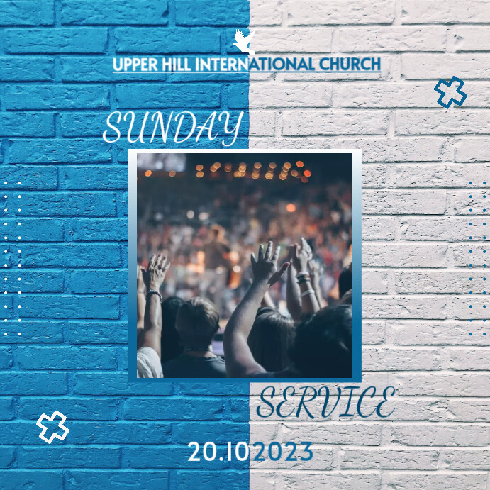 SUNDAY SERVICE Template | PosterMyWall