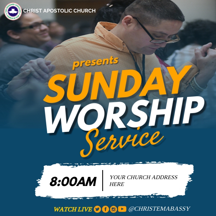 Sunday service Template | PosterMyWall