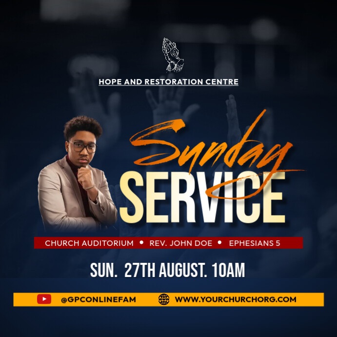 sunday service Template | PosterMyWall