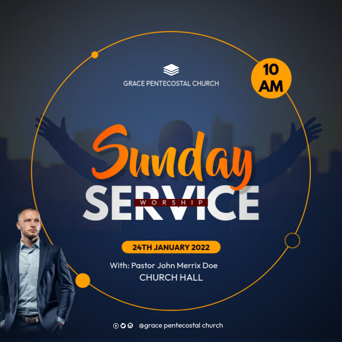 sunday service Template | PosterMyWall