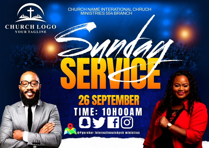 Sunday service Template | PosterMyWall