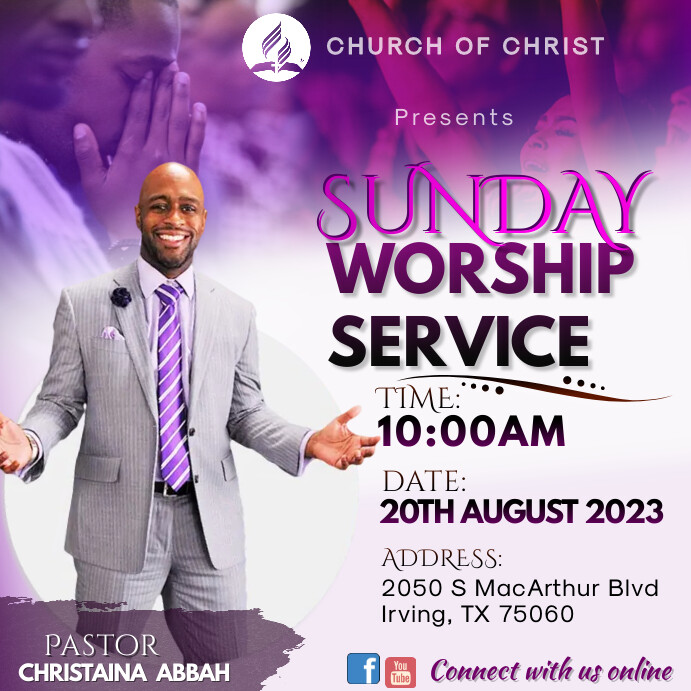 Modèle sunday service | PosterMyWall