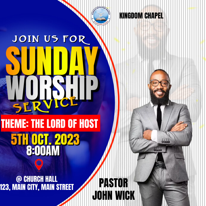 Sunday service Template | PosterMyWall