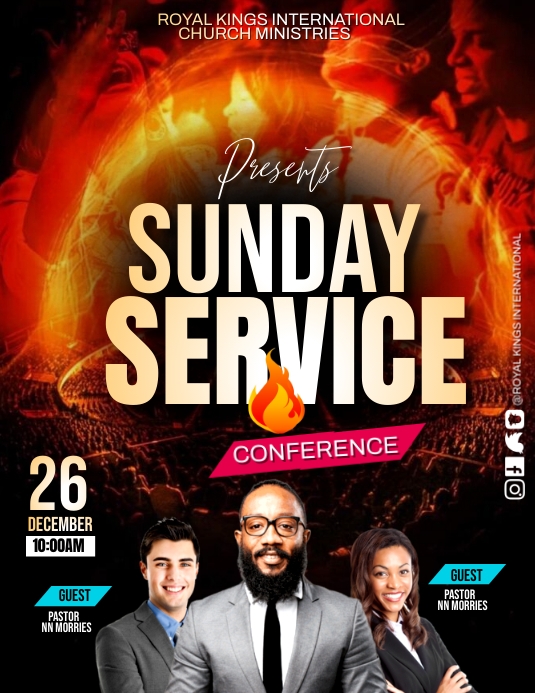 Copy of sunday service | PosterMyWall