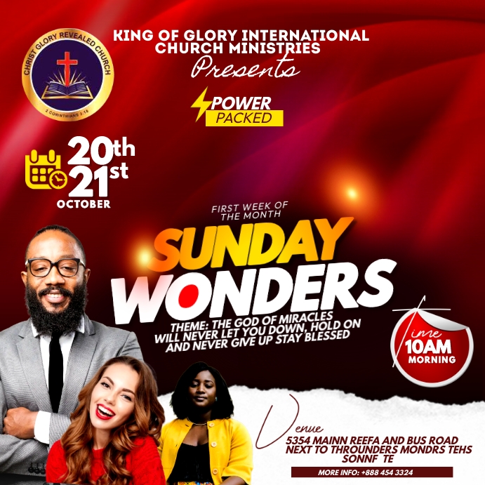 Sunday service Template | PosterMyWall