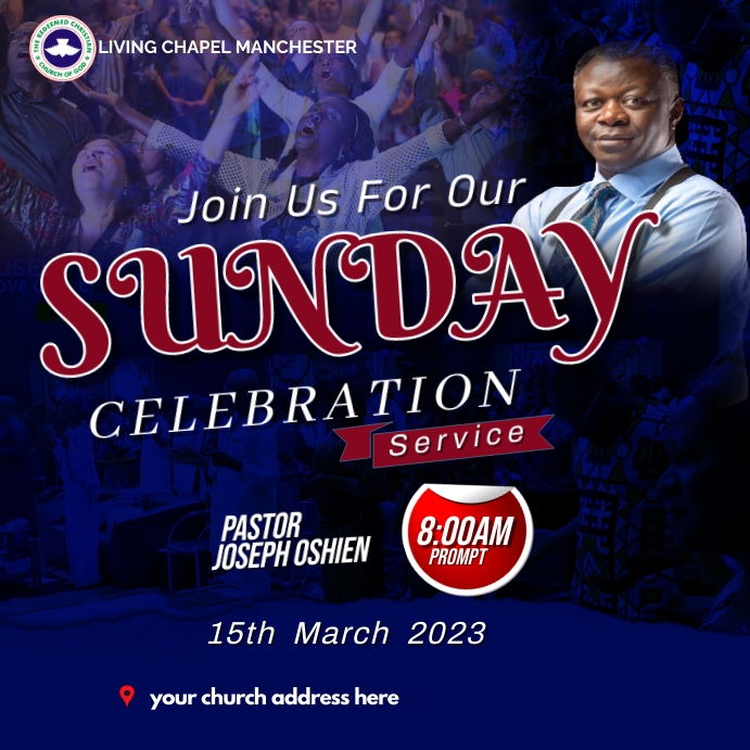 SUNDAY SERVICE Template | PosterMyWall