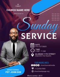 Sunday Service Template | PosterMyWall
