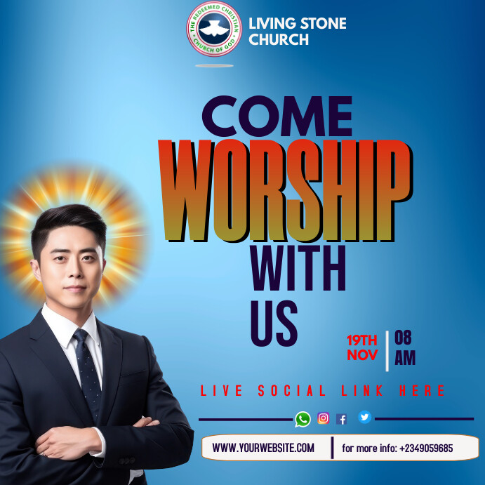 SUNDAY SERVICE Template | PosterMyWall