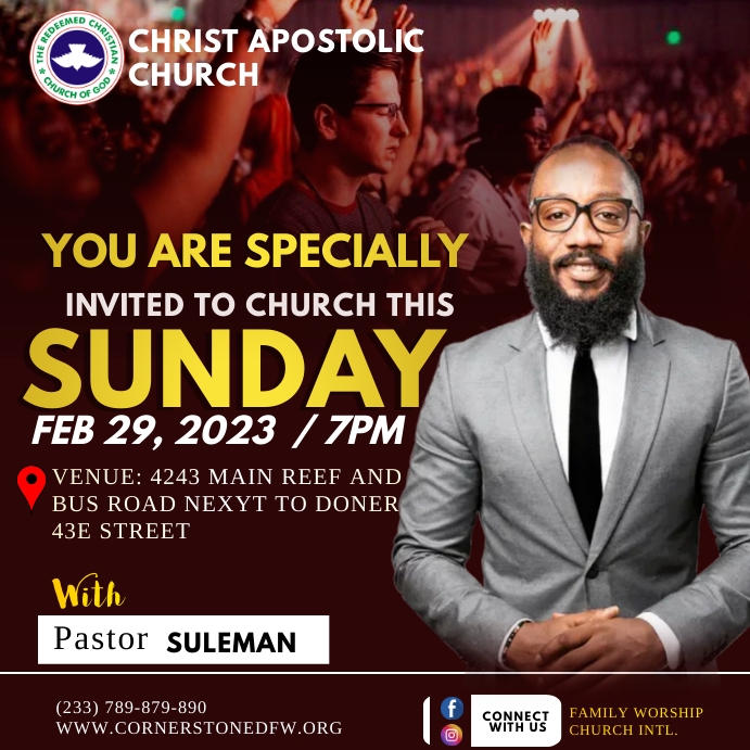 Plantilla de SUNDAY SERVICE | PosterMyWall