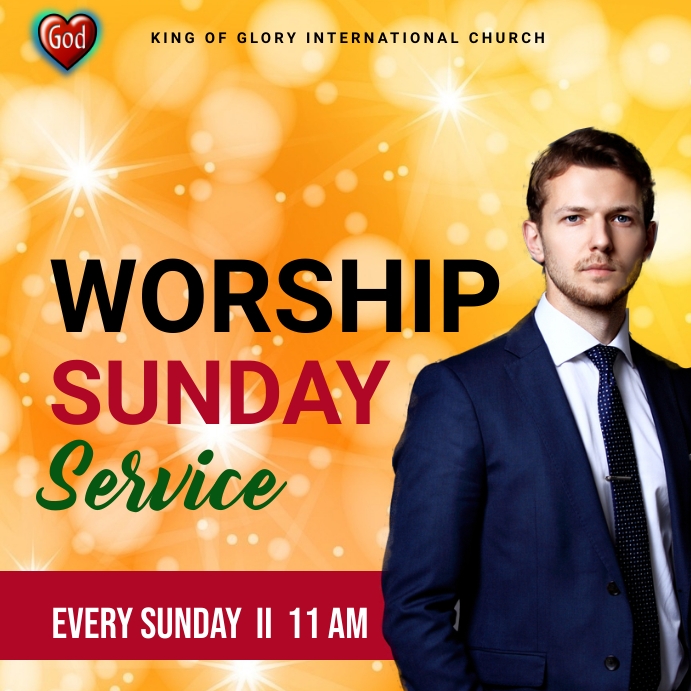 Copy of Sunday Service | PosterMyWall