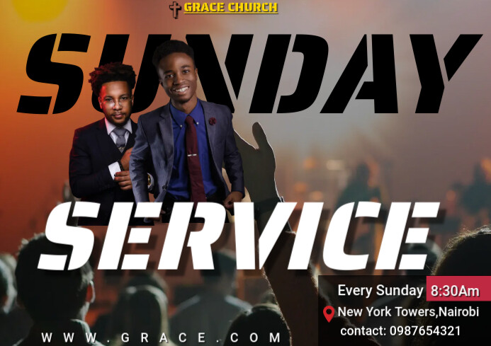 Sunday service Template | PosterMyWall