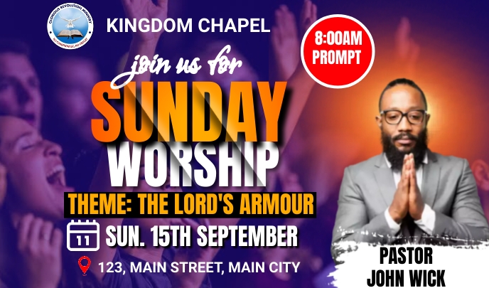 Sunday service Template | PosterMyWall