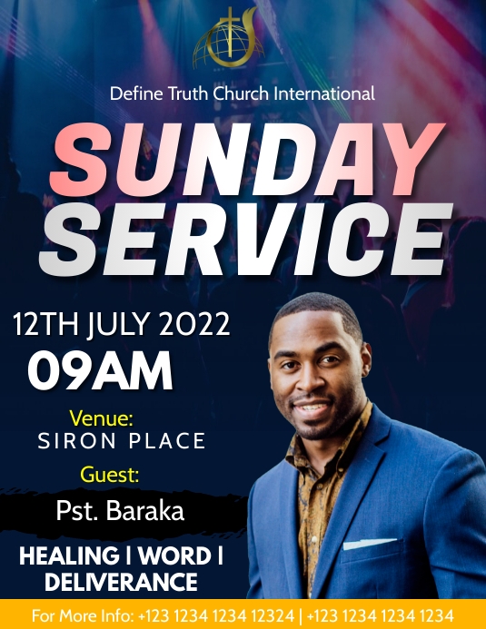 Sunday service Template | PosterMyWall