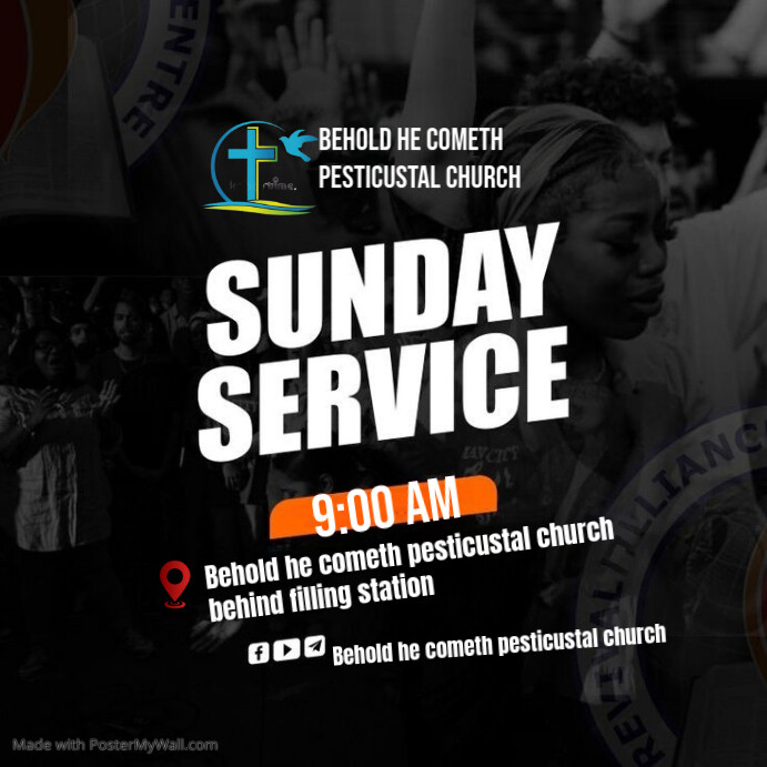Sunday service Template | PosterMyWall