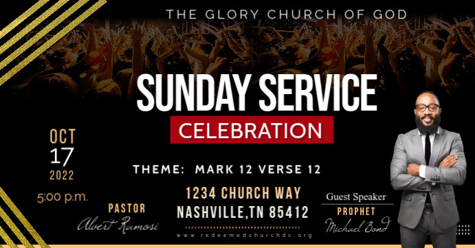 sunday service Template | PosterMyWall