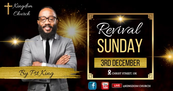 Sunday Service Template | PosterMyWall