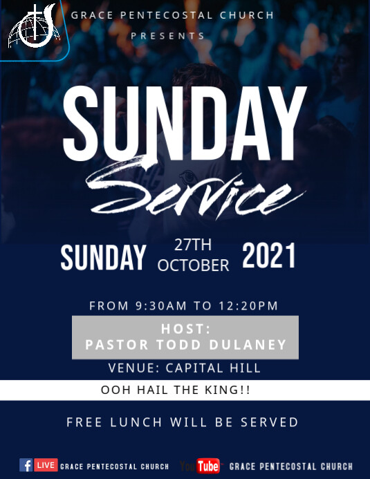 Sunday Service Template | PosterMyWall
