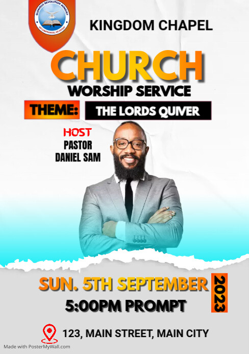 SUNDAY SERVICE Template | PosterMyWall