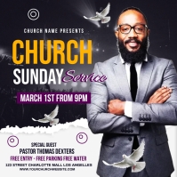 sunday service schedule Template | PosterMyWall