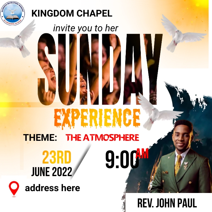 Sunday service Template | PosterMyWall