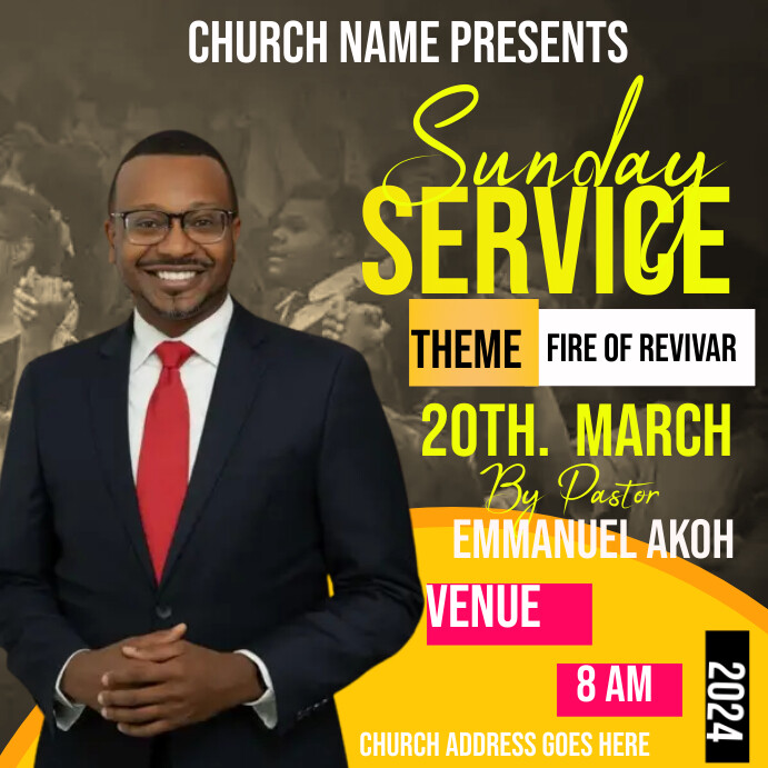Sunday service Template | PosterMyWall