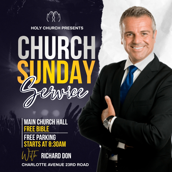 sunday service Template | PosterMyWall