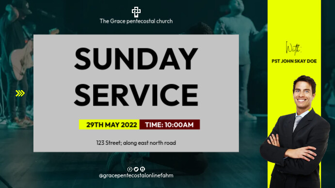 sunday service Template | PosterMyWall