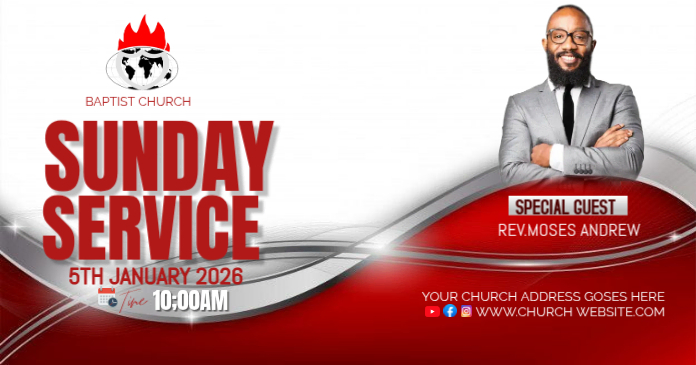 SUNDAY SERVICE Template | PosterMyWall