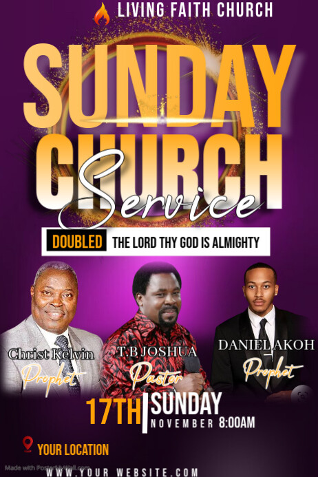 Sunday service Template | PosterMyWall