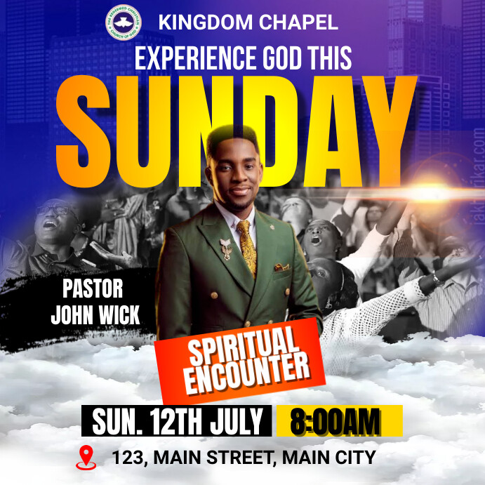 Copy of SUNDAY SERVICE | PosterMyWall