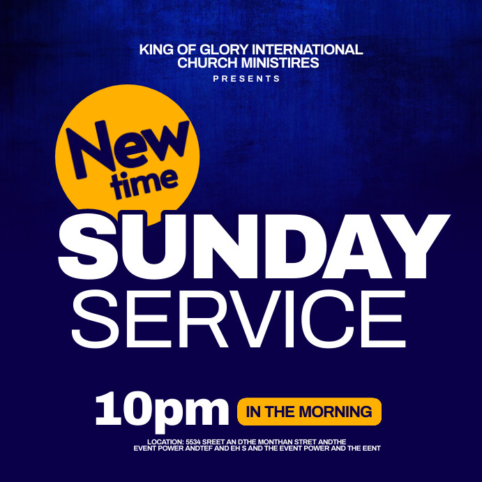 sunday service Template | PosterMyWall