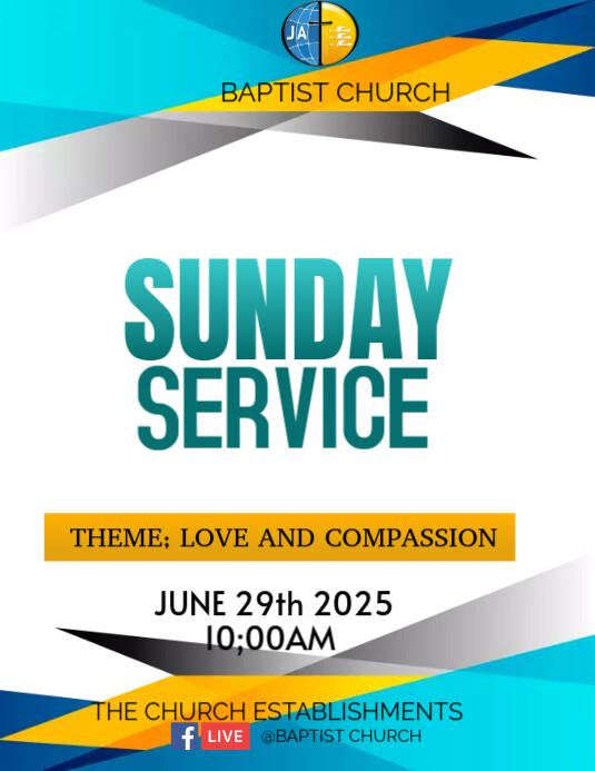 Copy of SUNDAY SERVICE | PosterMyWall