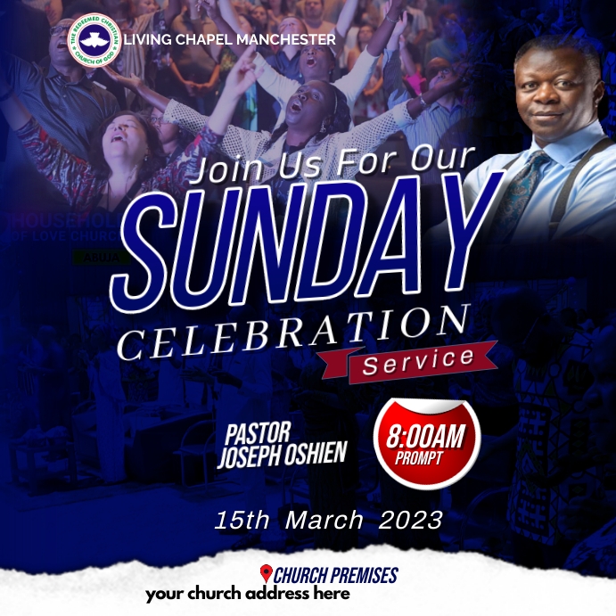 SUNDAY SERVICE Template | PosterMyWall