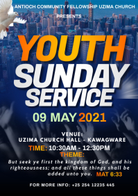 Sunday Worship Service invitation Template | PosterMyWall