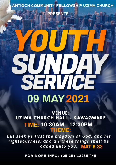 Copy of Sunday service | PosterMyWall