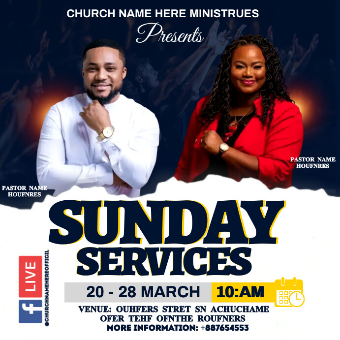 sunday service Template | PosterMyWall