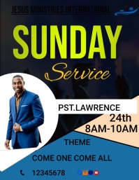 Ordination Service Flyer Template | PosterMyWall