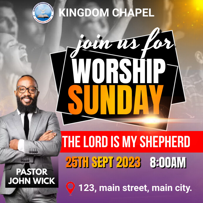 Copy of SUNDAY SERVICE | PosterMyWall