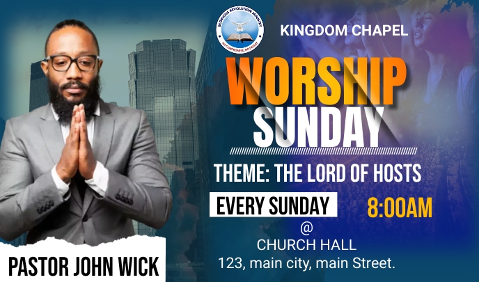 Plantilla de Sunday service | PosterMyWall