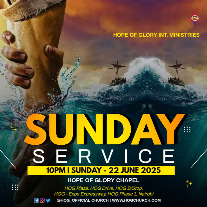 Sunday service Template | PosterMyWall