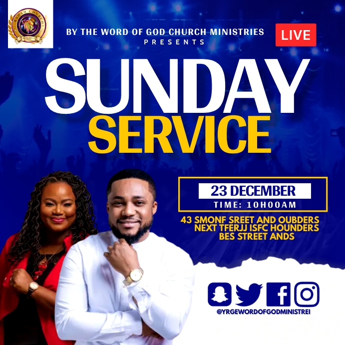 sunday service Template | PosterMyWall