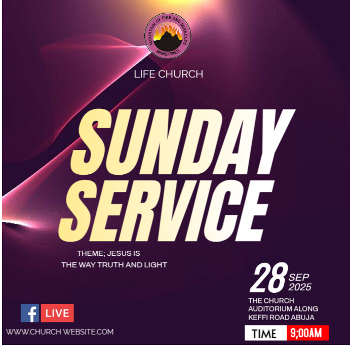 SUNDAY SERVICE Template | PosterMyWall
