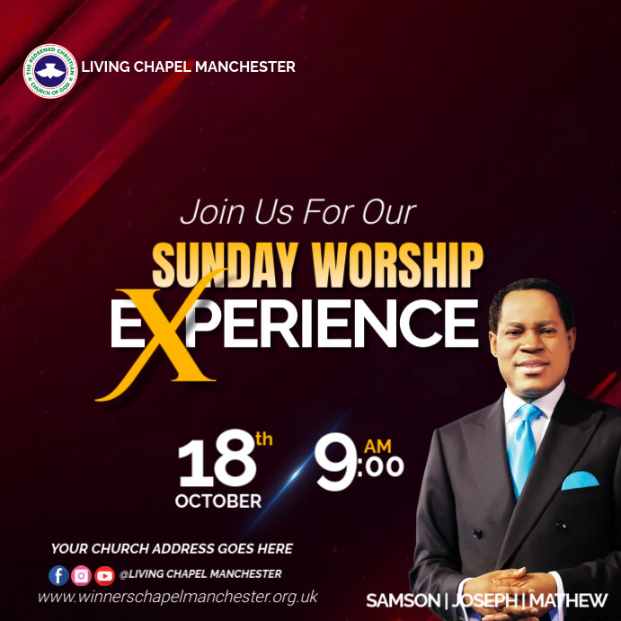 Copy of sunday service | PosterMyWall