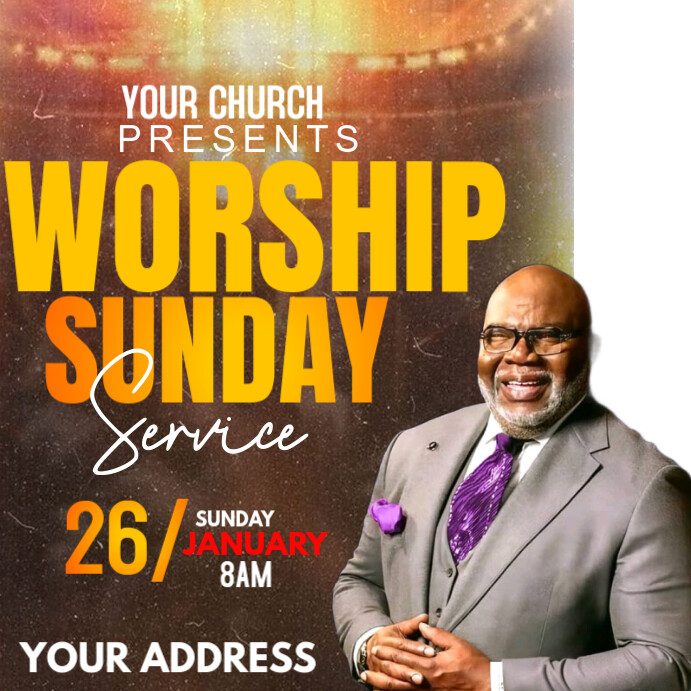 Copy of Sunday service | PosterMyWall