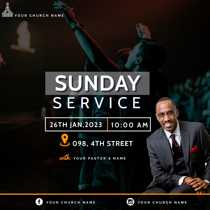 Sunday Service Template | PosterMyWall