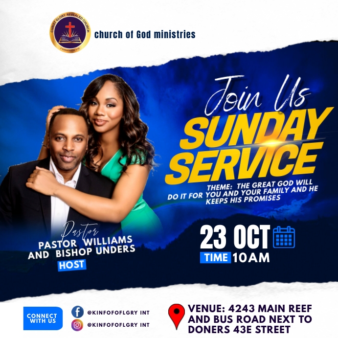 Modèle SUNDAY SERVICE | PosterMyWall