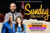 SUNDAY SERVICE FLYER Template | PosterMyWall